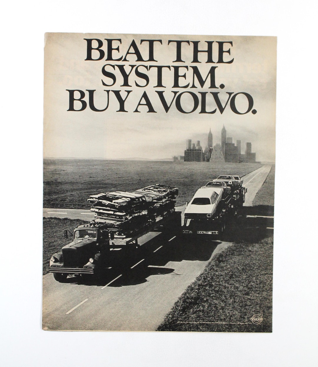 1971 Beat the System Buy A Volvo Print Ad , Vintage Volvo Photo, Volvo ...