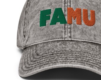 FAMU FL A&M Embroidered HBCU Cap Vintage Cotton Twill - Etsy
