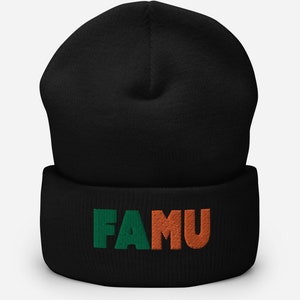 FAMU Florida A&M | Embroidered Knit Cap - Etsy