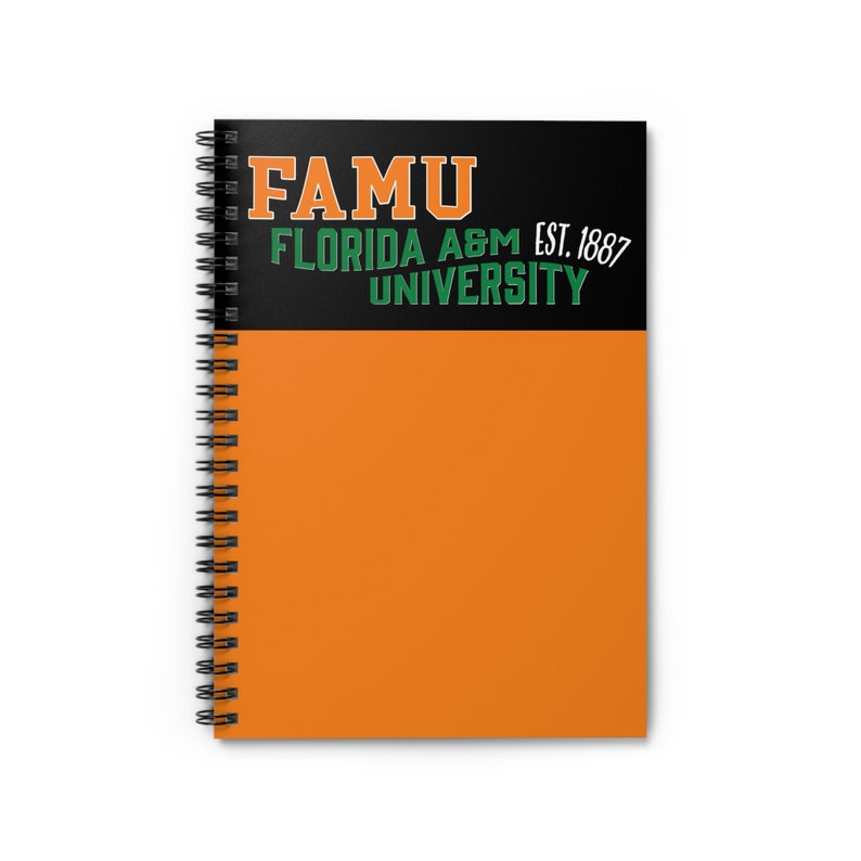 FAMU Florida A&M | Spiral Notebook | 8x6 Size - Etsy