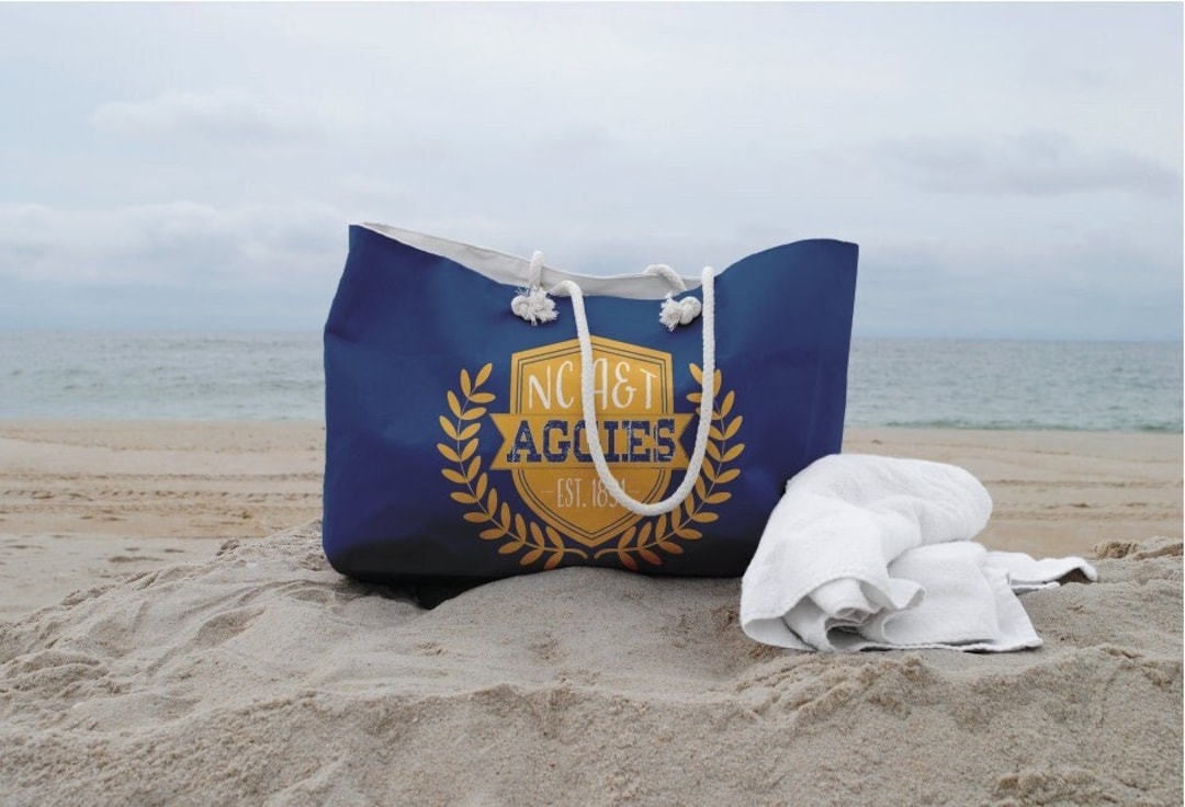 NCAT A&T Aggies | Oversized Tote Bag | Blue - Etsy