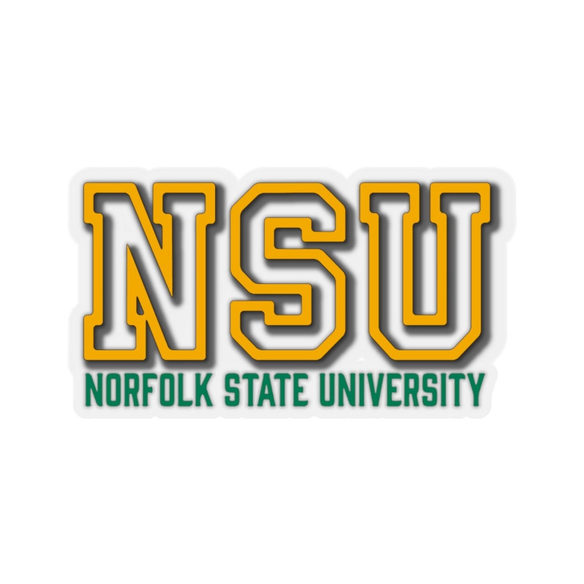 NSU Norfolk State University Decal / Laptop Sticker | Etsy