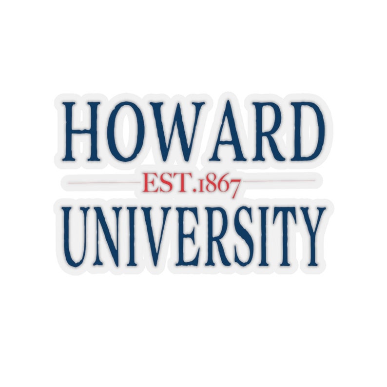 Howard Univ Decal/sticker Transparent Background - Etsy