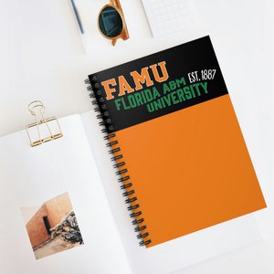 FAMU Florida A&M Spiral Notebook 8x6 Size - Etsy