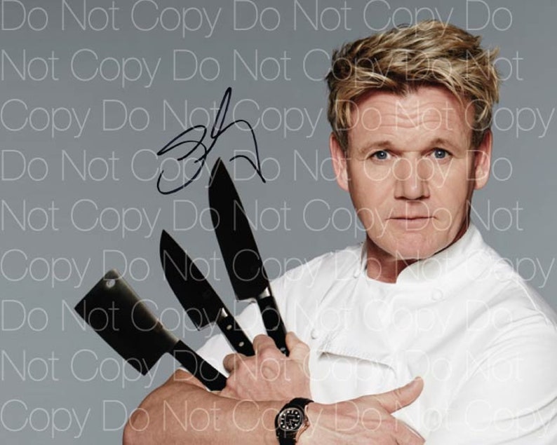 Gordon Ramsay Signed 8x10 Photo Autograph - Etsy