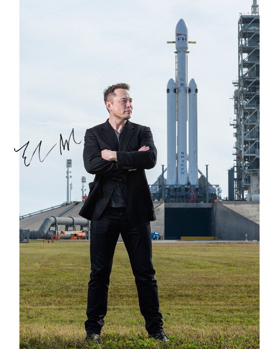 Elon Musk Signed 8x10 Photo Autograph Photograph - Etsy