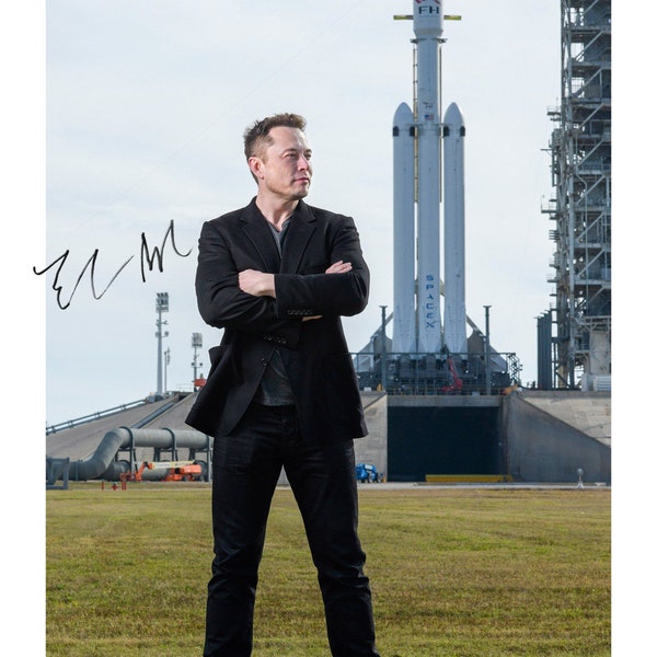 Elon Musk Signed - Etsy