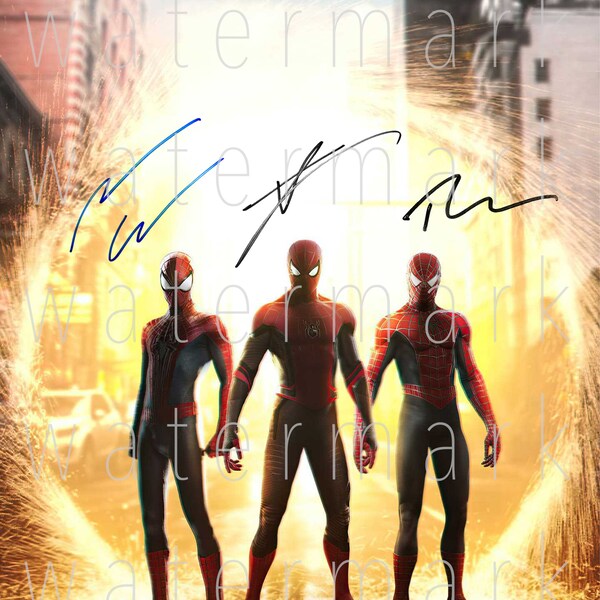 The Spider Man Signed Poster - Etsy