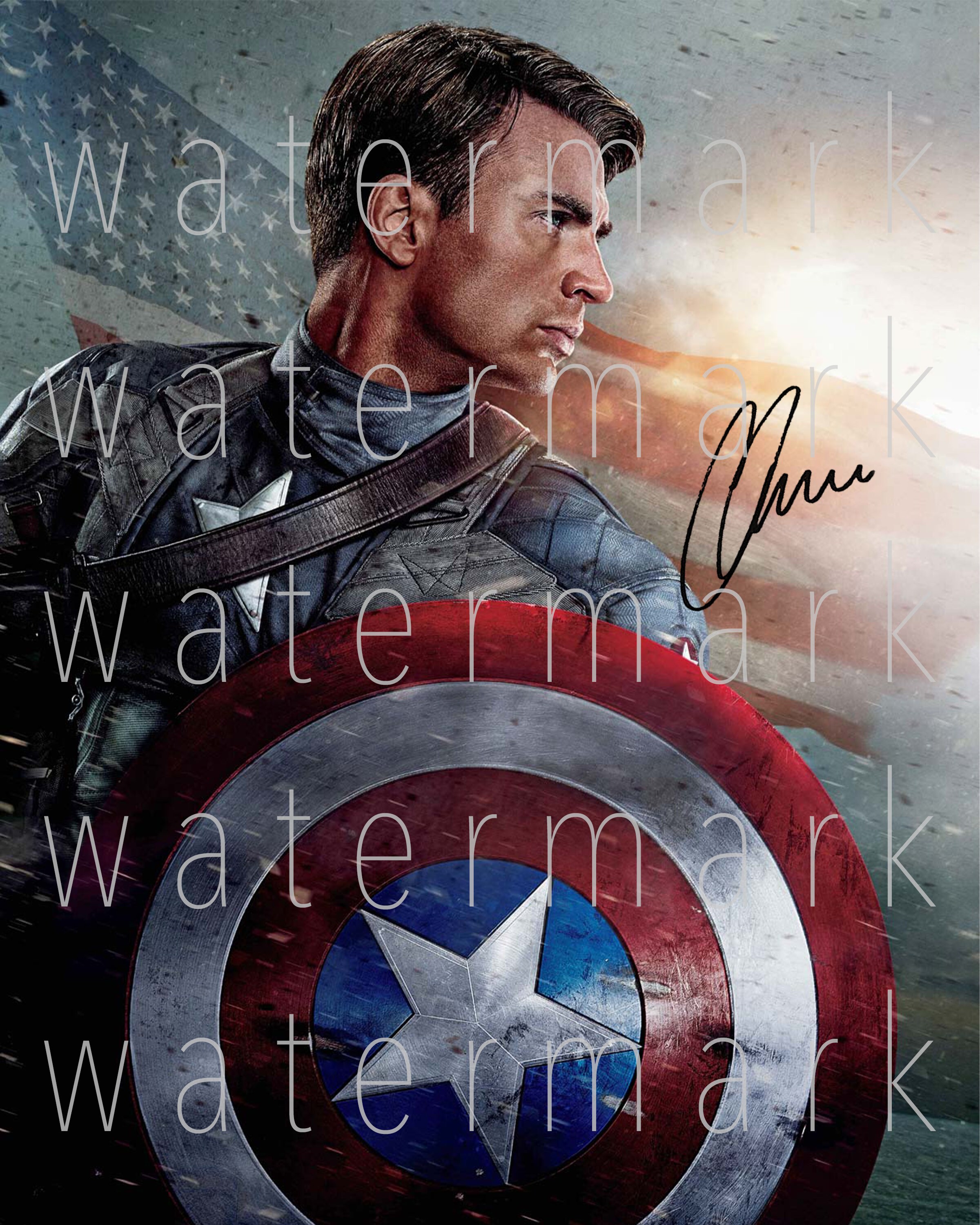 Captain America Chris Evans Poster