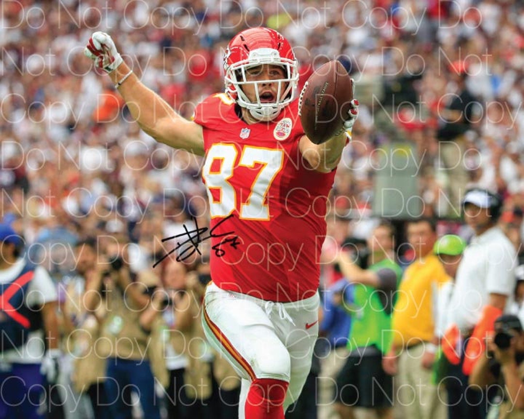 Travis Kelce Kansas City Chiefs Signed 8x10 Photo Autograph Photograph ...