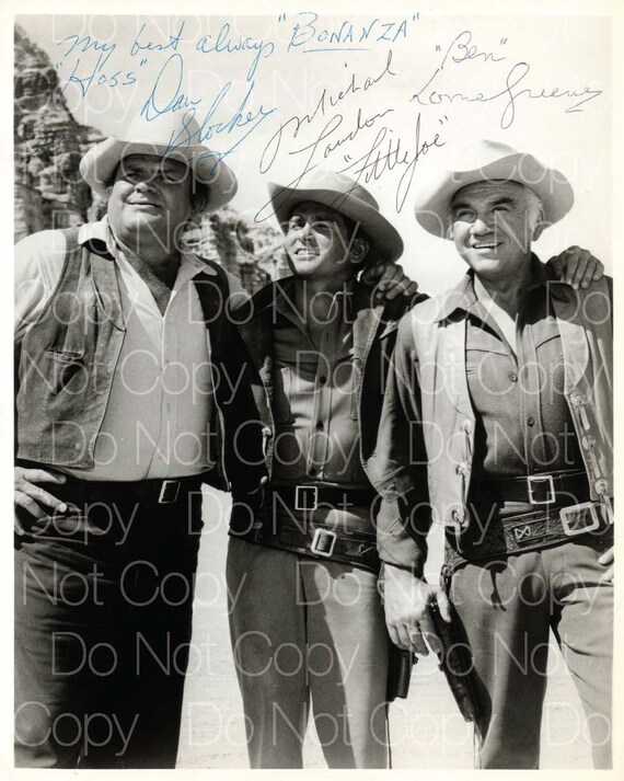 Bonanza Signed 8x10 Photo Autograph Photograph - Etsy