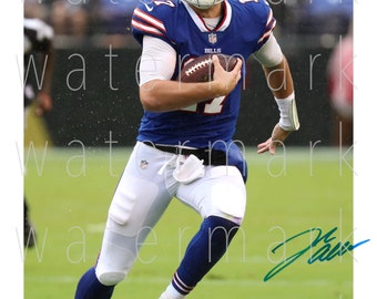 Signed Josh Allen Poster - Etsy