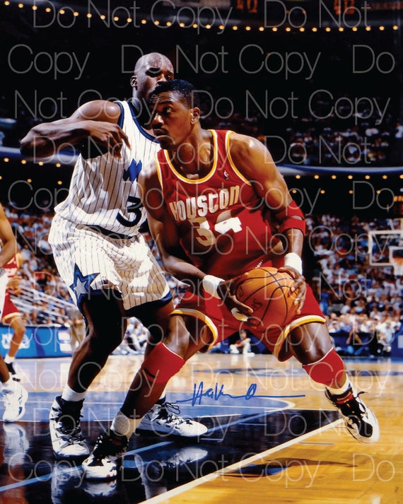 Hakeem Olajuwon Signed 8x10 Photo Autograph | Etsy