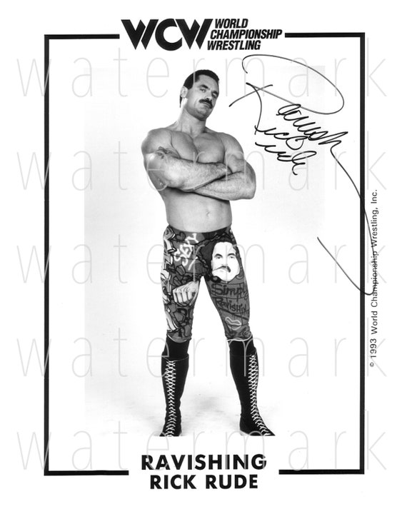 Ravishing Rick Rude Signed 8x10 Photo Autograph | Etsy
