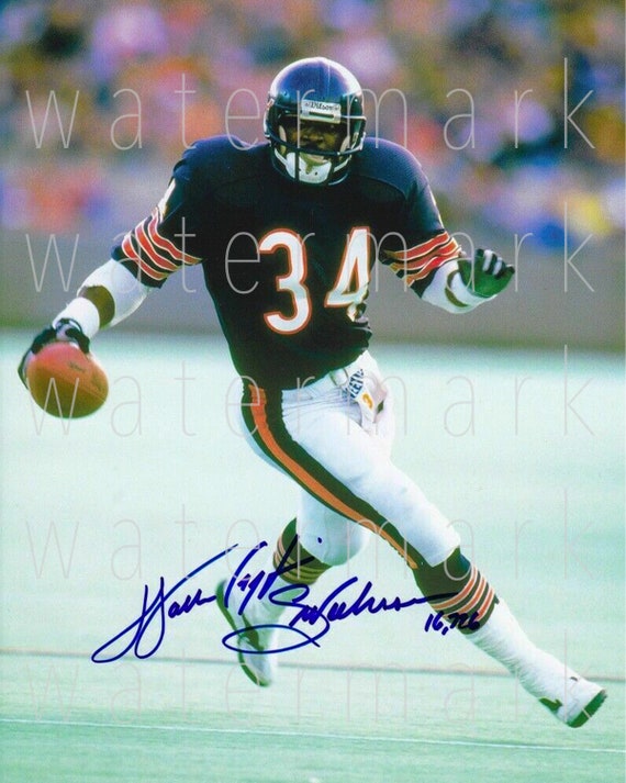 Walter Payton Signed 8x10 Photo Autograph - Etsy