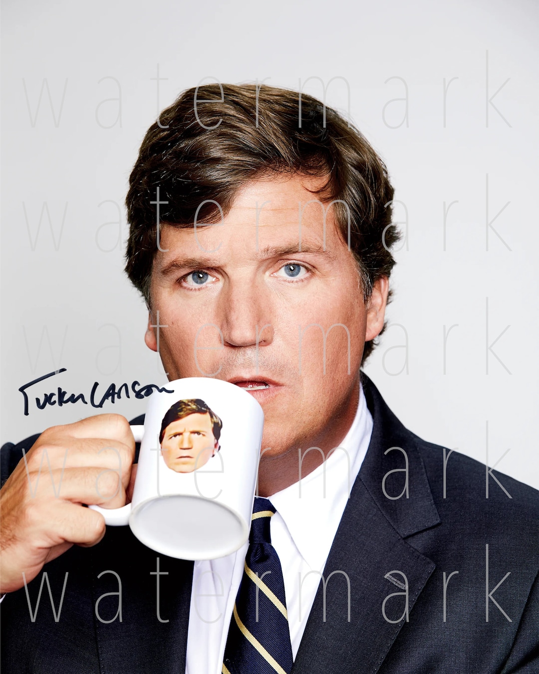 Tucker Carlson Signed 8x10 Photo Autograph Photograph Poster Print ...