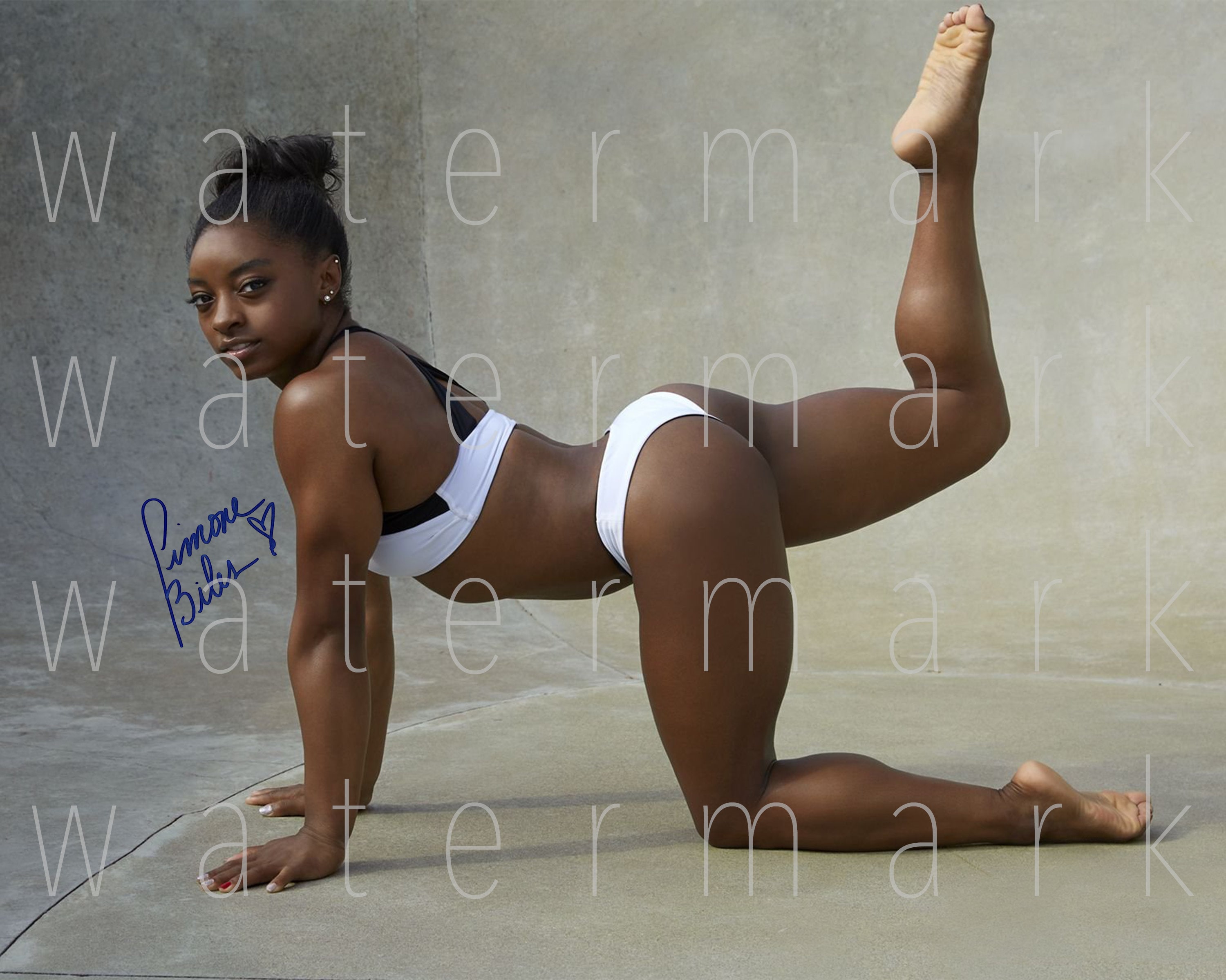 Simone Biles Signed Sexy Hot 8x10 Photo Autograph Etsy