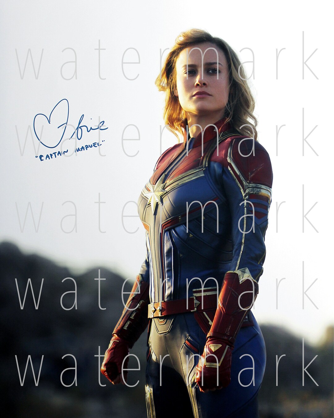 Brie Larson Captain Marvel Signed 8x10 Photo Autograph Photograph ...