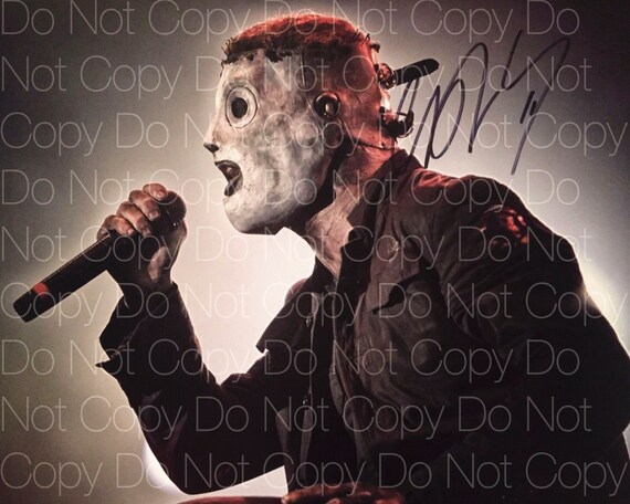 Slipknot Corey Taylor Signed 8x10 Photo Autograph | Etsy