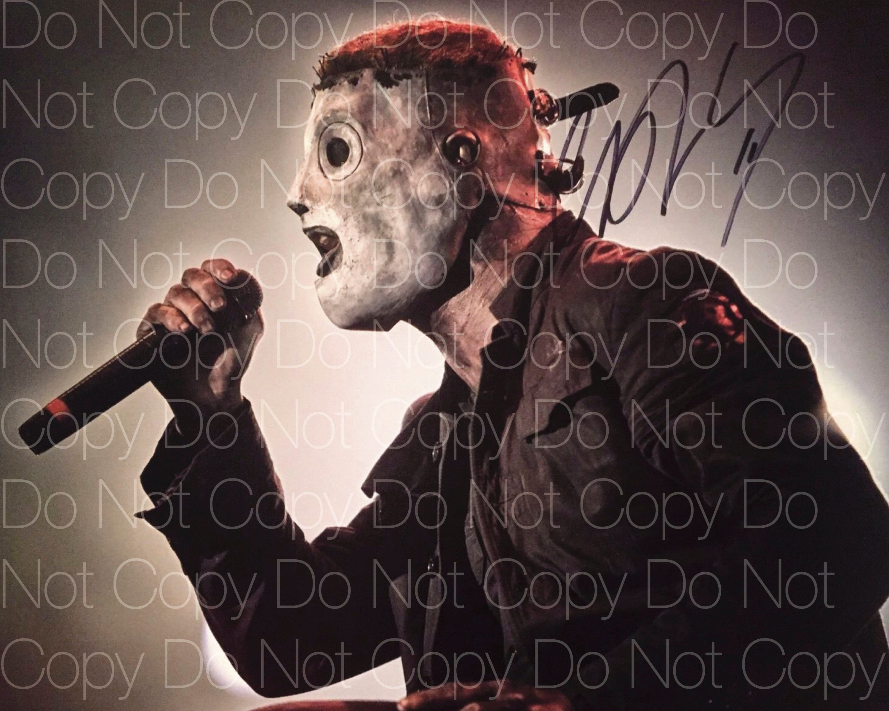 Slipknot Corey Taylor Signed 8x10 Photo Autograph | Etsy
