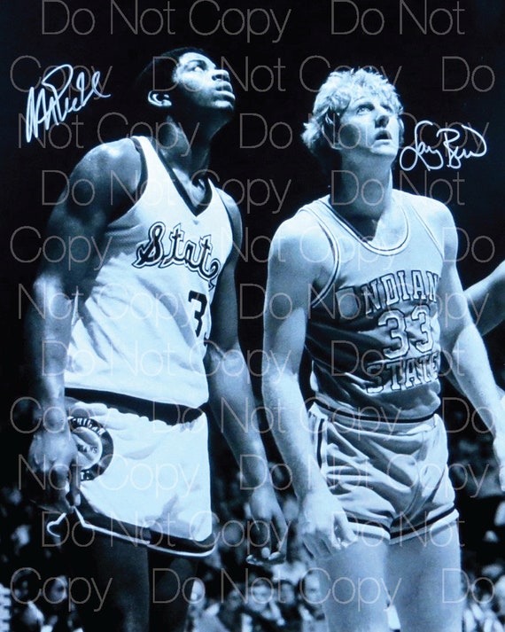 Magic Johnson Larry Bird Poster