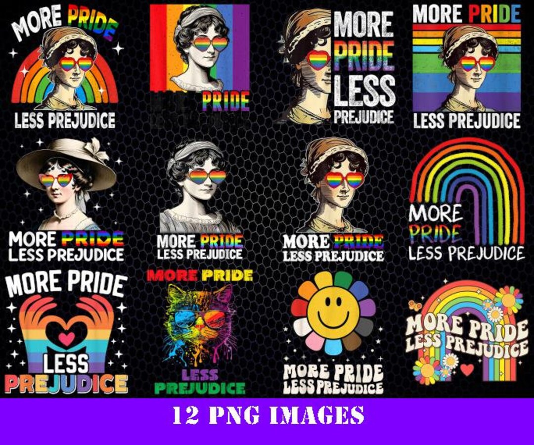More Pride Less Prejudice Png, Lgbt Png, Proud Ally Png - Etsy