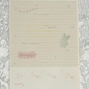 Unfolded Origami Note by Nabithoughts (쪽지) - Etsy