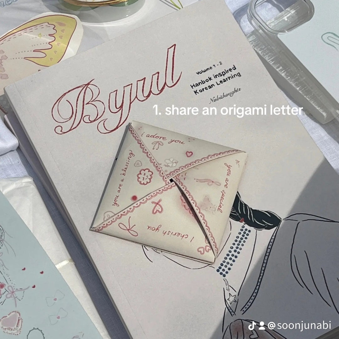Origami Love Letter pre-folded by Nabithoughts - Etsy