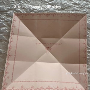 Origami Love Letter (pre-folded) by Nabithoughts - Etsy
