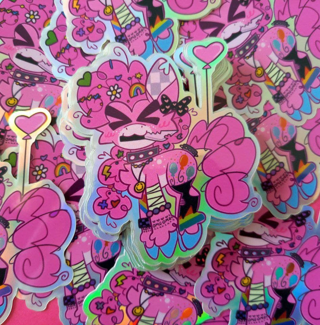 Pinkie Pie My Little Pony Holographic Sticker scenecore/webcore - Etsy