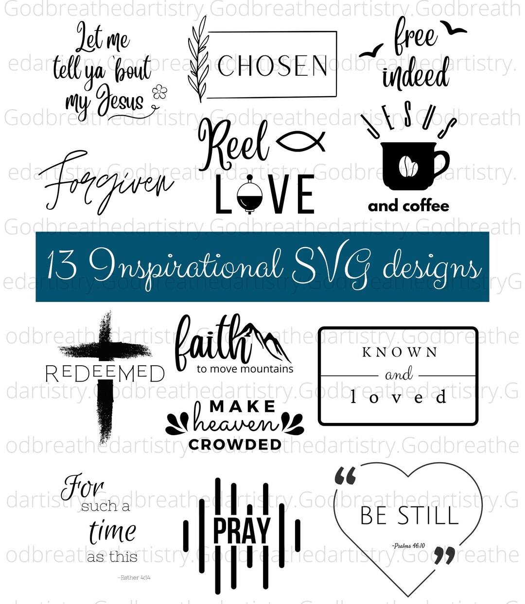 Inspirational Christian SVG Bundle - Etsy
