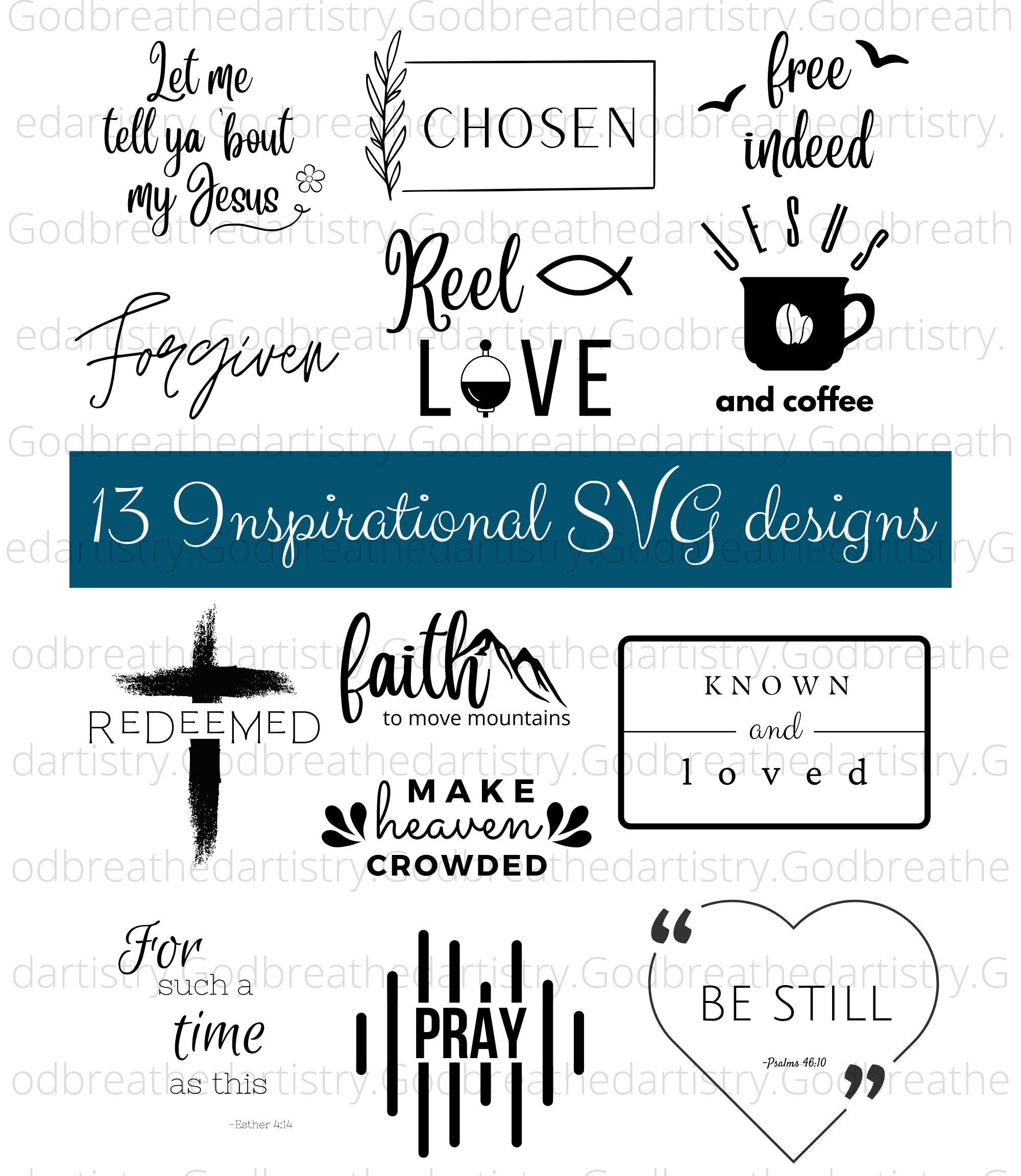 Inspirational Christian SVG Bundle - Etsy