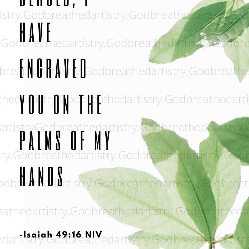 Isaiah 49 16 - Etsy