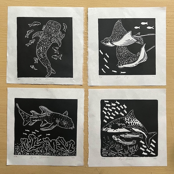 Shark Prints - Etsy