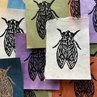 Cicada Block Print - Etsy