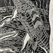 Alligator Linocut, karst Swimming, Handmade Linocut Print - Etsy