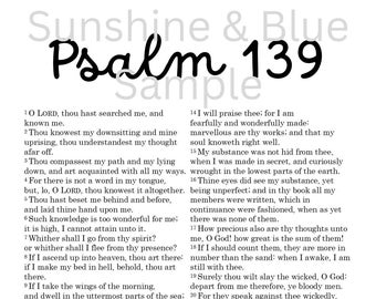 Psalm 139 Kjv Wall Art - Etsy