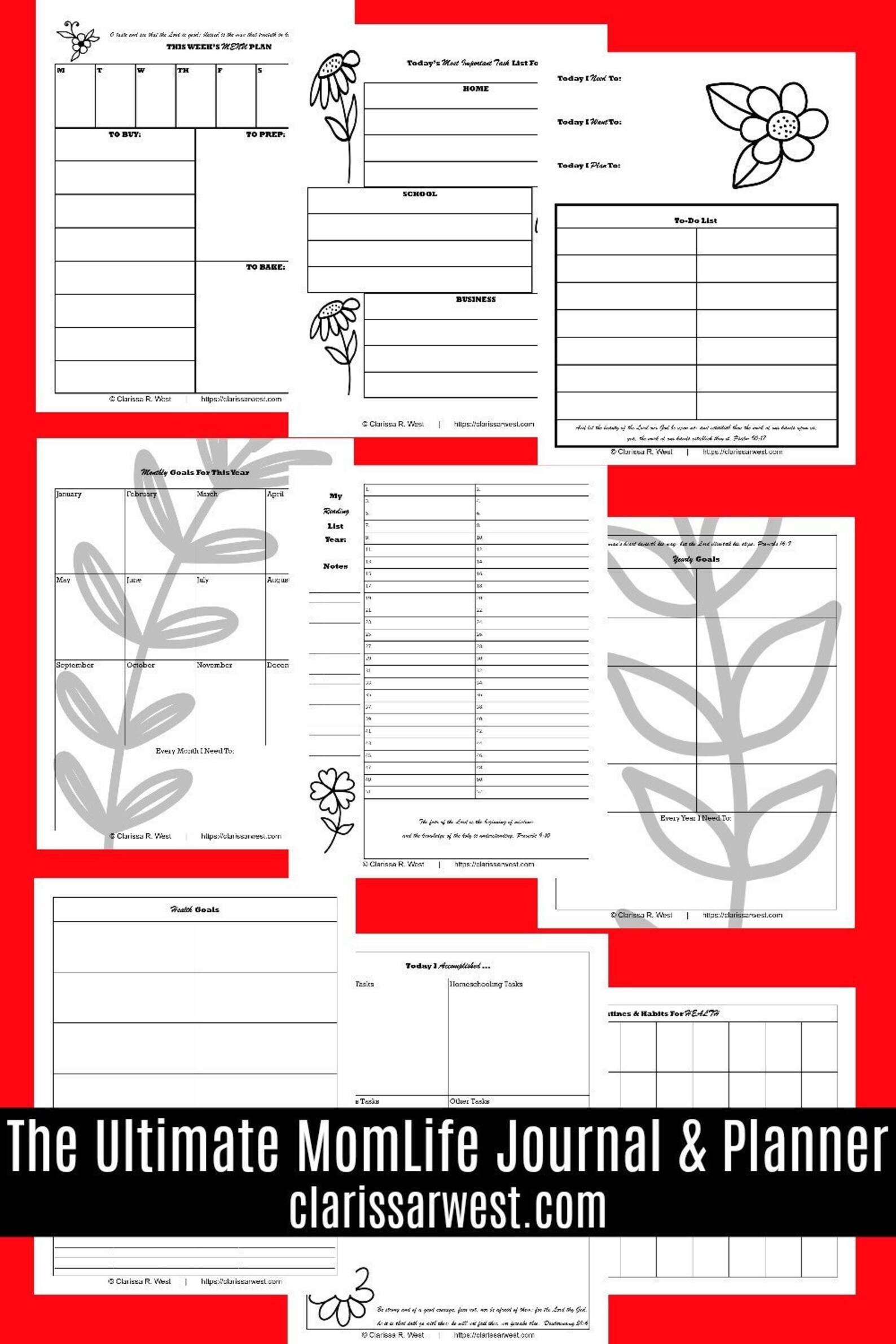 The Ultimate Momlife Journal & Planner - Etsy