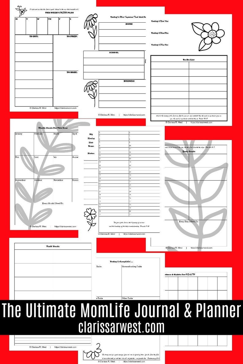 The Ultimate Momlife Journal & Planner - Etsy