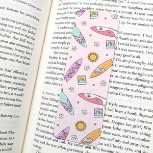 Retro Surf Boards Laminated Bookmark | Summer Reading Bookmark ...