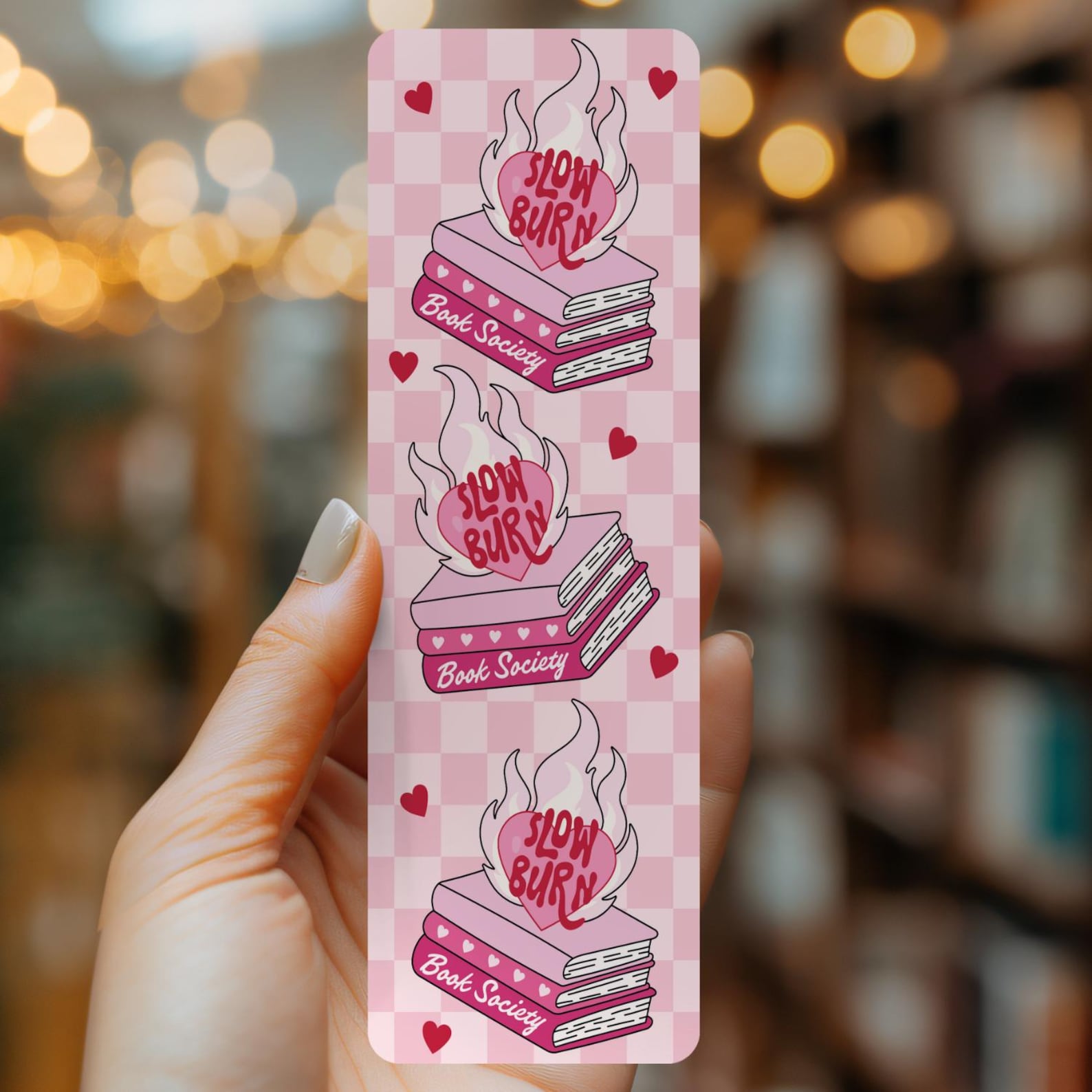 Slow Burn Book Society Bookmark - Soft Matte Laminated Book Lover Gift ...
