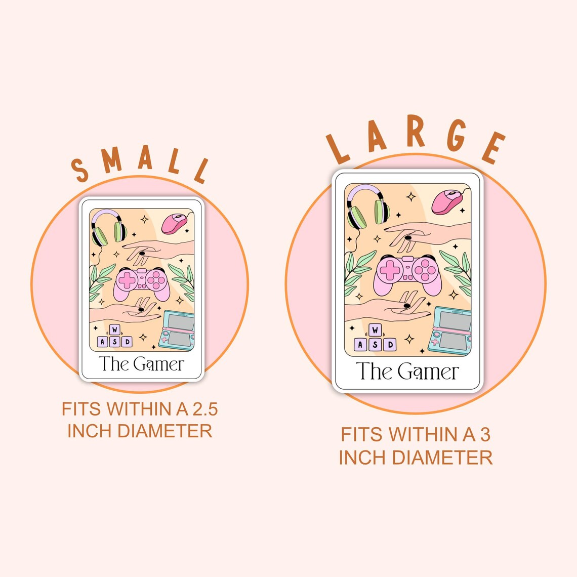 The Gamer Tarot Card Vinyl Sticker: Laptop, Kindle, Planner - Etsy