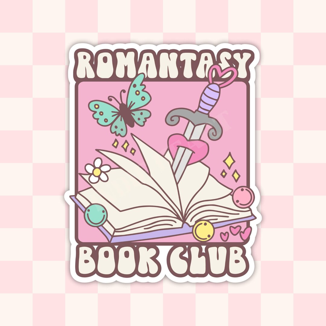 Romantasy Book Club Sticker: Glossy Vinyl Reading Decal - Etsy