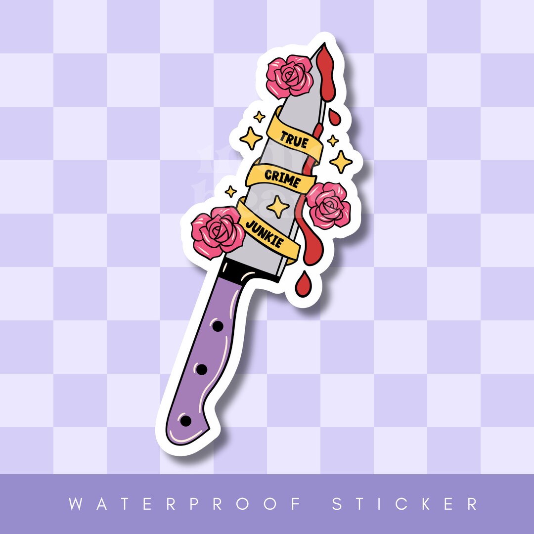 True Crime Junkie Sticker Spooky Reader Sticker Waterproof E-reader ...