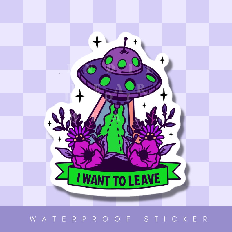 Ufo Sticker - Etsy
