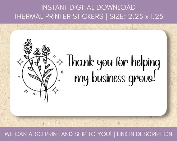 TL30 PNG Sticker Download Help Me Grow Label Thermal | Etsy