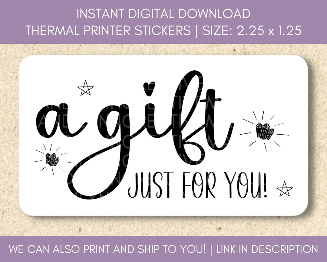 TL49 - A Gift for You Sticker PNG - Witchy Thermal Printer Download ...
