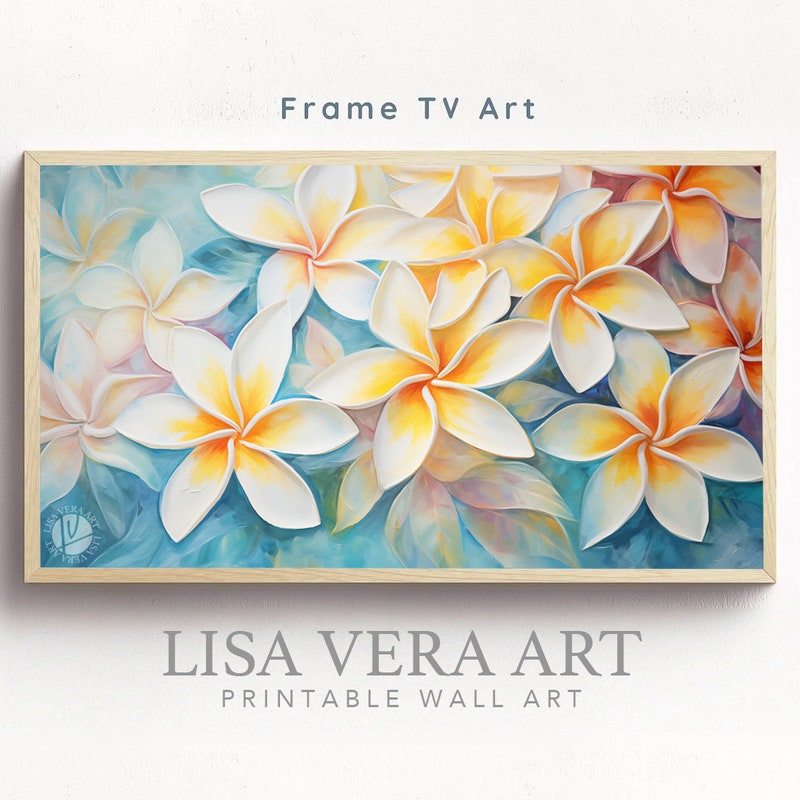 Plumeria Painting Framed - Etsy