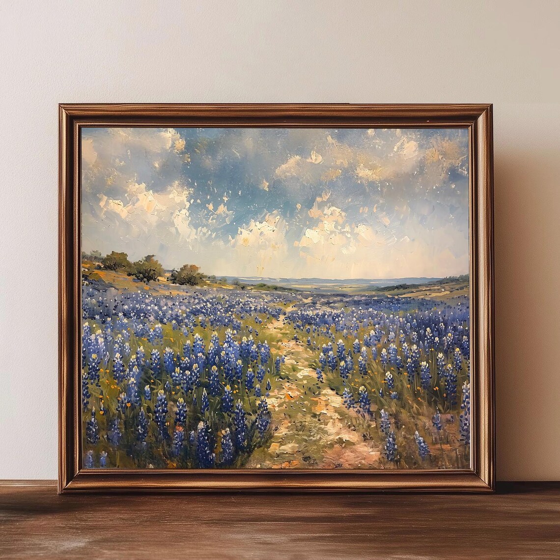 Bluebonnets Printable Wall Art (high Resolution) | Wildflowers Flowers ...