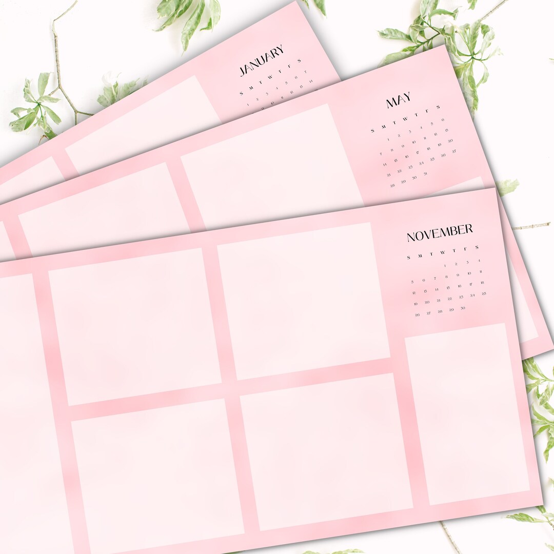 2023 Desktop Organizer Wallpaper | 12-month Aesthetic Calendar for ...